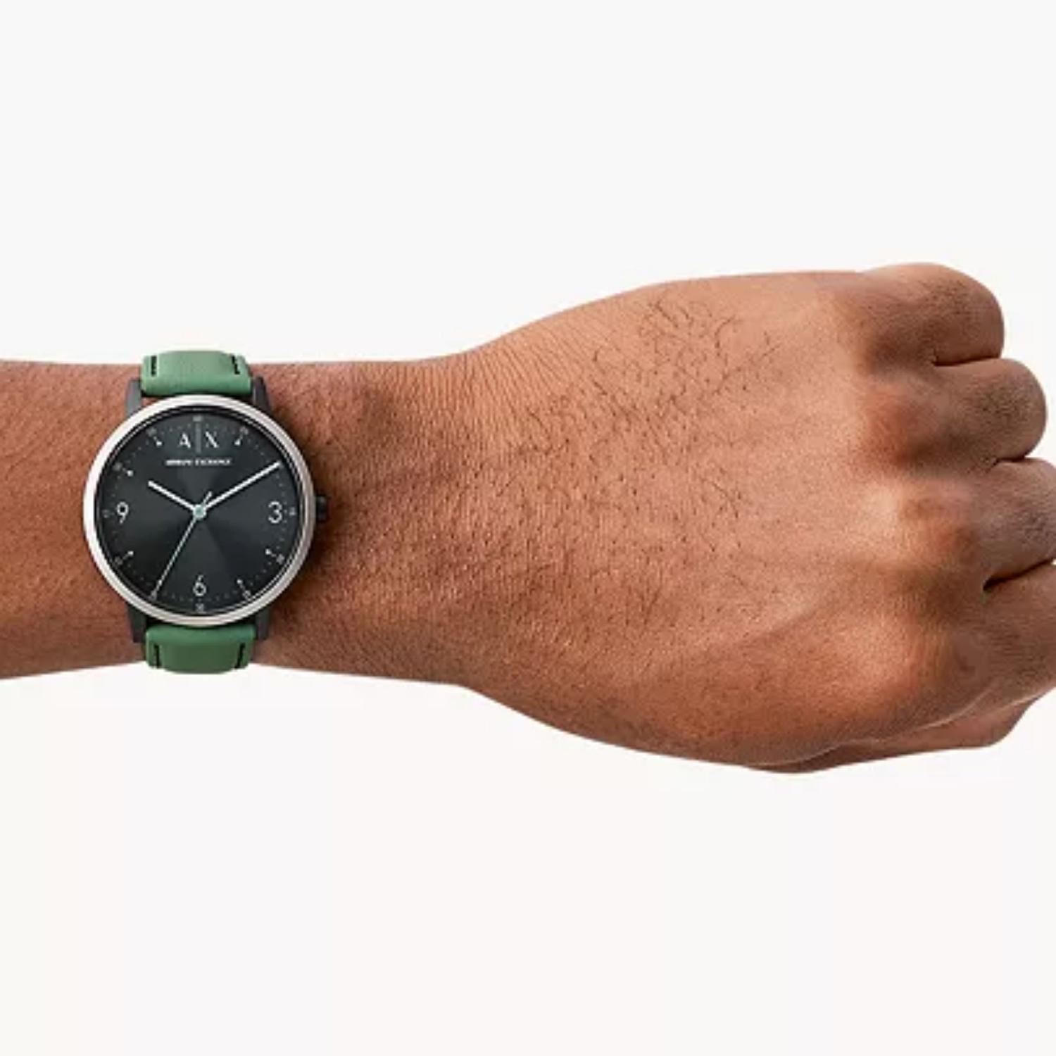 Marvelous Reloj Para Hombre Armani Exchange Correa De Cuero, 45% OFF