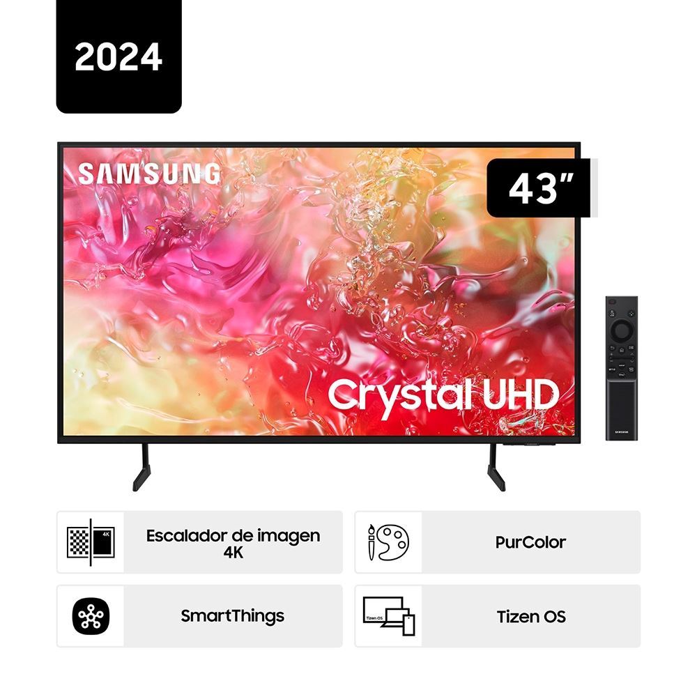 LINEA HOGAR - TV Samsung 43'' Crystal UHD 43DU7000 4K Tizen OS Smart TV ...